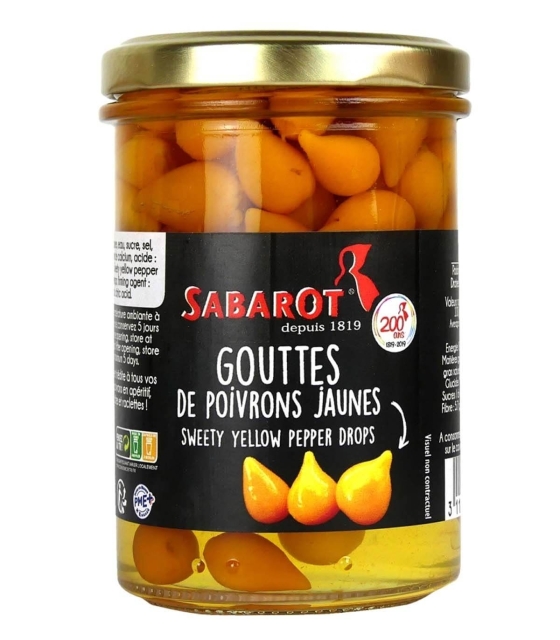 Gouttes de poivrons rouges boîte conserve 325g - Épicerie & cadeaux ...