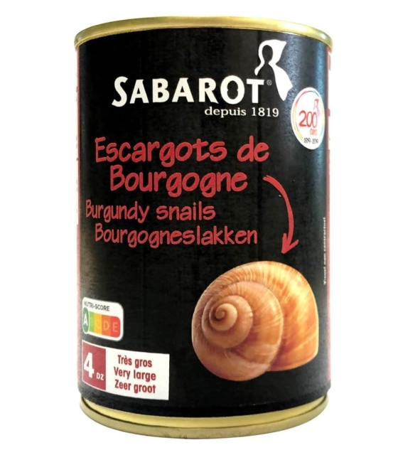 Canned Burgundy snails Sabarot