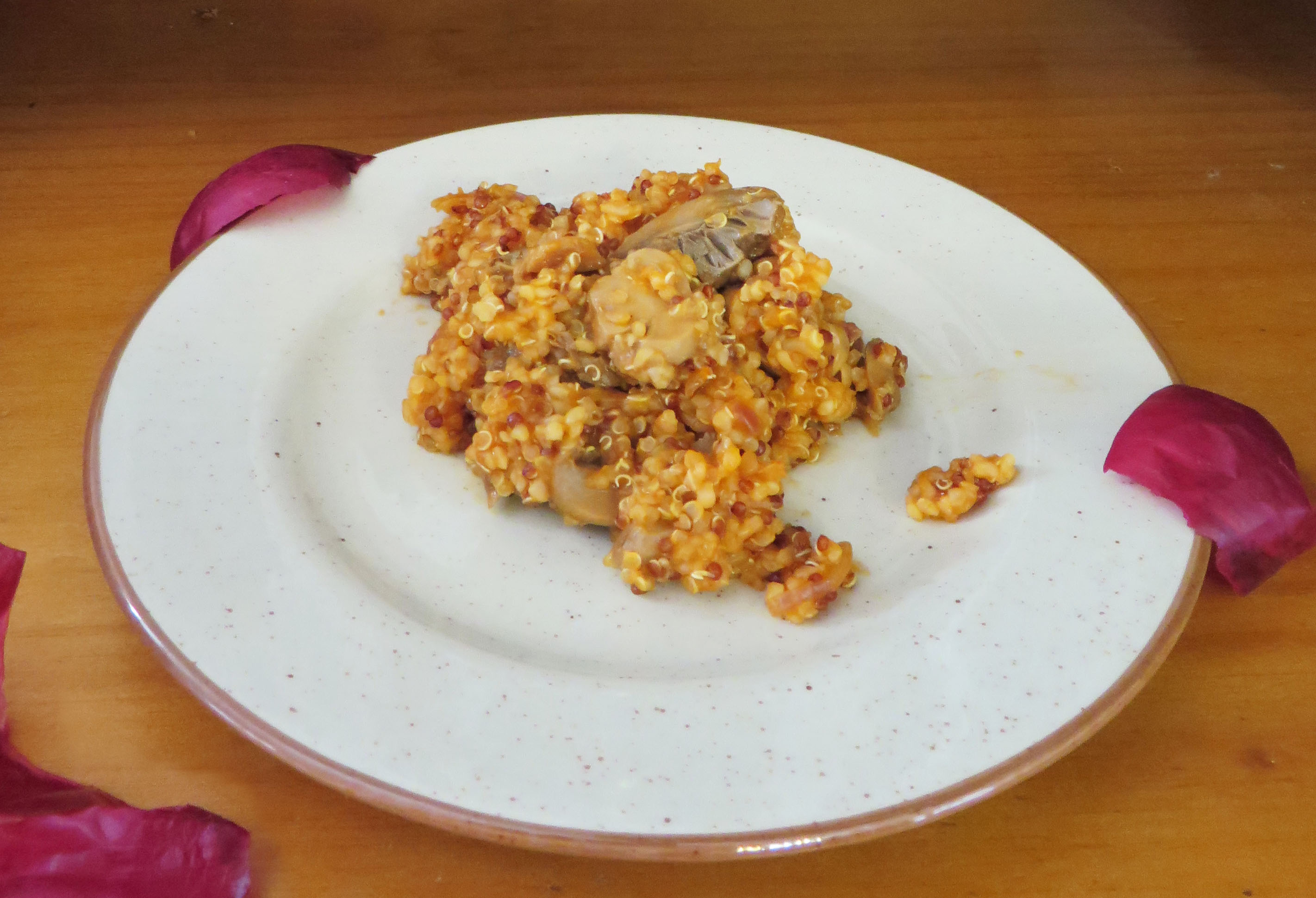 Quinoa and bulgur risotto with marinated mushrooms - Sabarot - Des ...