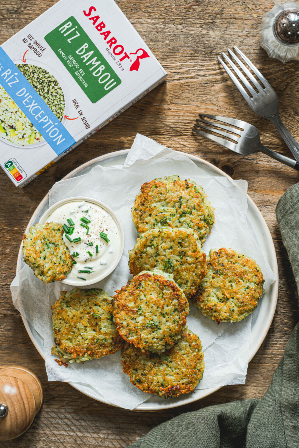 Recette riz bambou Croquettes de riz bambou au brocoli