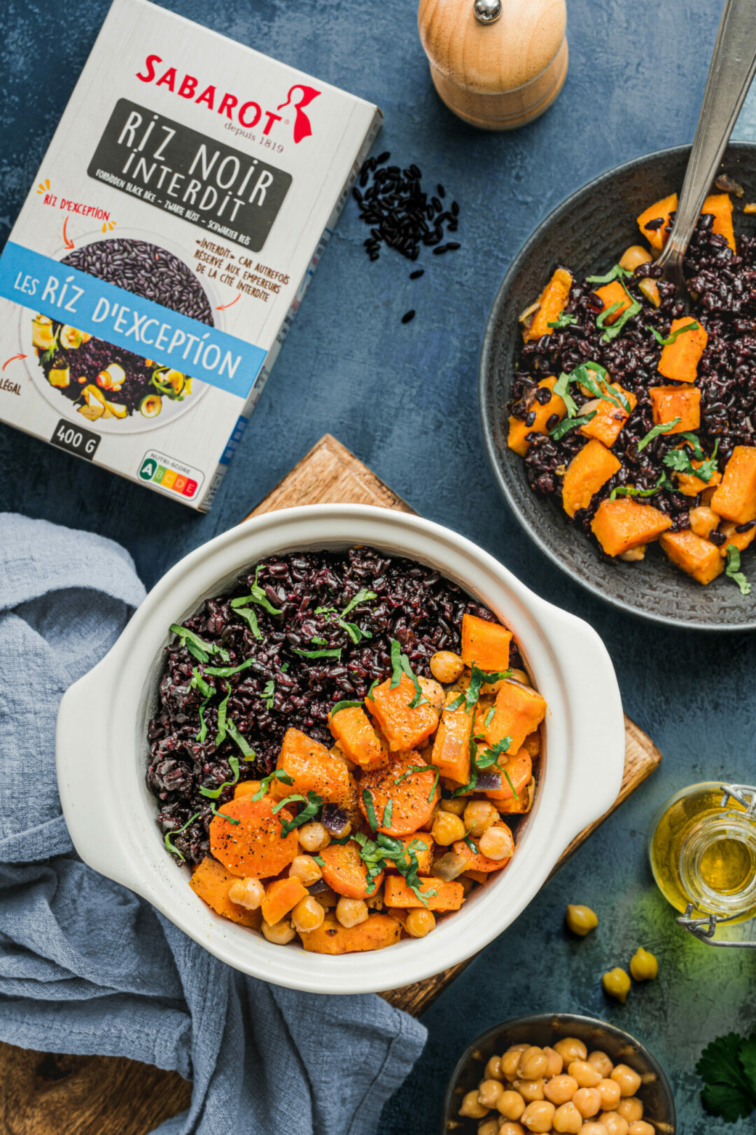 Riz noir aux légumes racines et aux pois chiches - Sabarot - Des ...